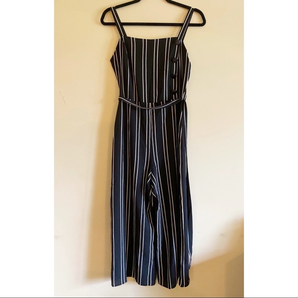 Primark | Pants & Jumpsuits | Primark Black White Striped Jump Suit ...